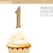 1 Cupcake Toppers First Birthday Cupcake Toppers Double | Etsy