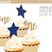 9 Cupcake Toppers, 9th Birthday Cupcake Toppers, Double Sided, Gold ...