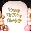 Tabletop Happy Birthday Sign Birthday Table Decorations Mirrored Happy ...