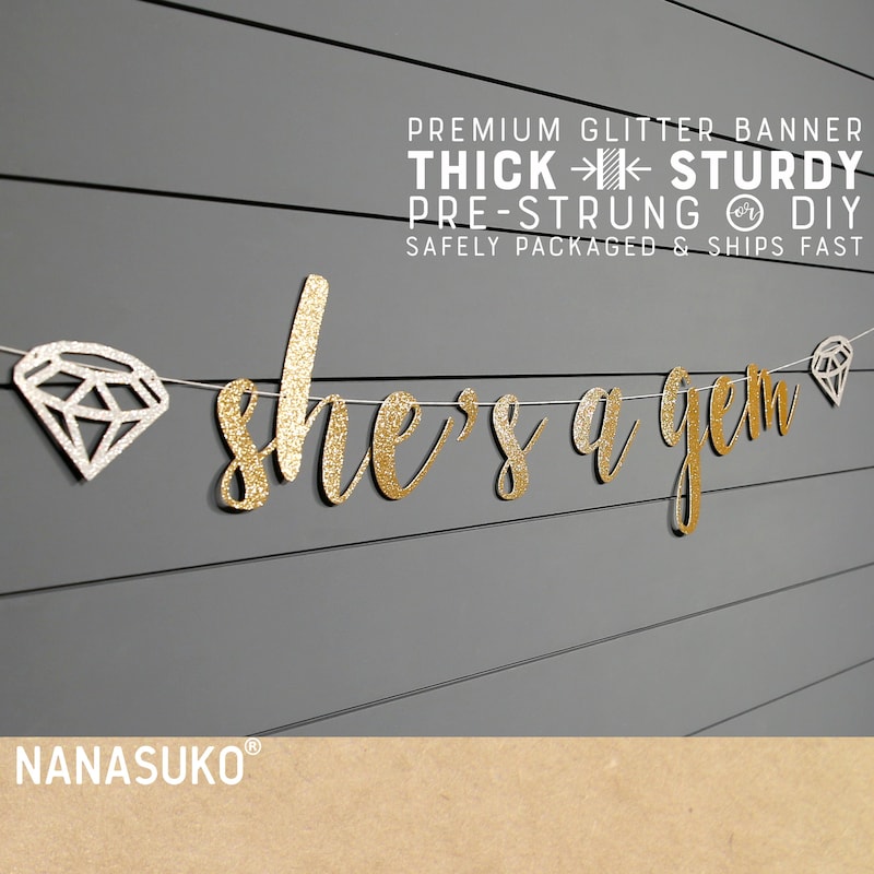 Diamond Gem Banner - Etsy