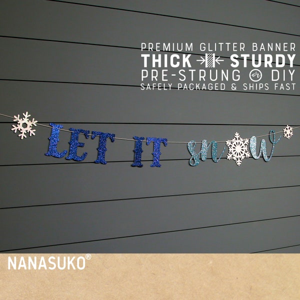 Let It Snow Banner - Etsy