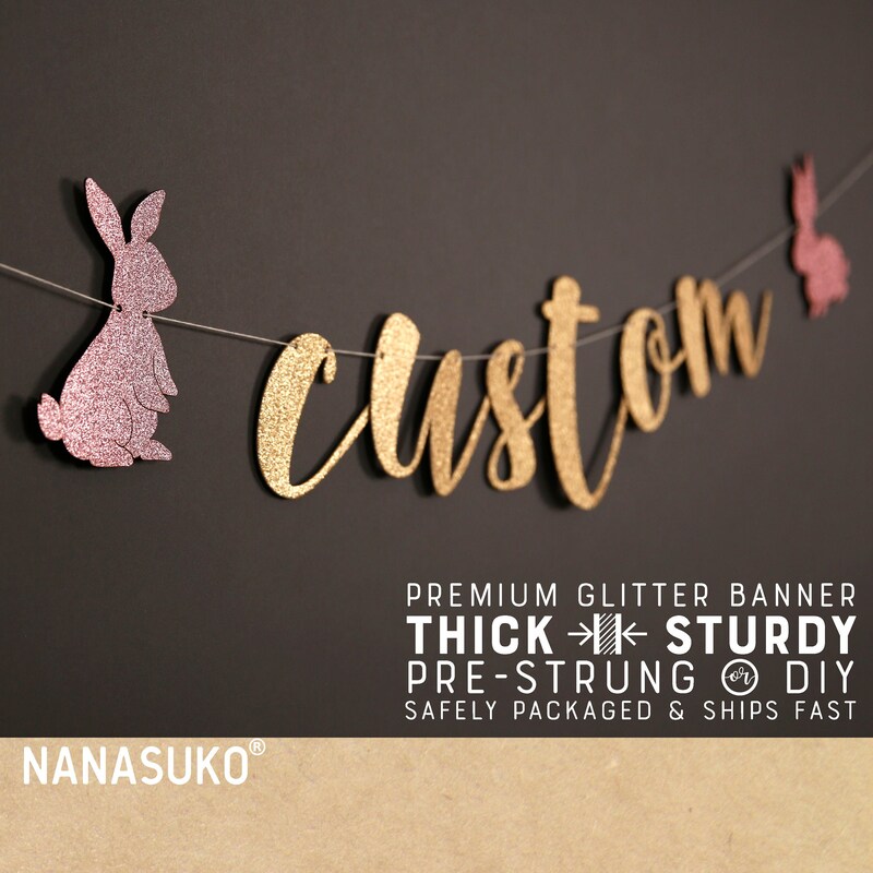 Bunny Banner - Etsy