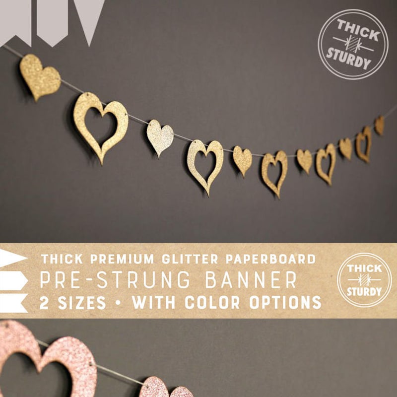 Heart Garland - Etsy