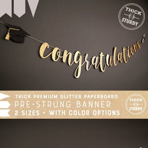 Congratulations Banner, Graduation Banner, Graduation Party Decorations ...