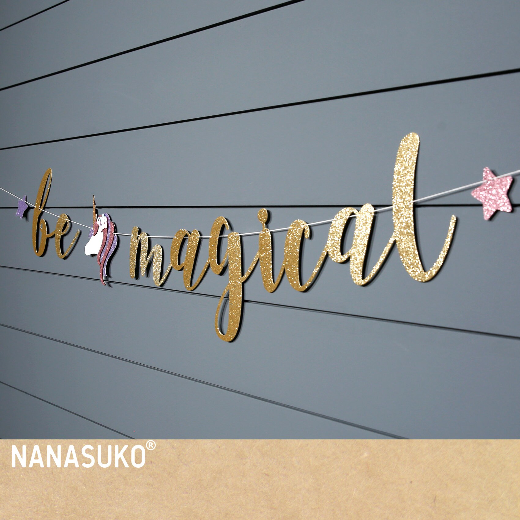Be Magical Banner Unicorn Theme Banner Magical Party - Etsy