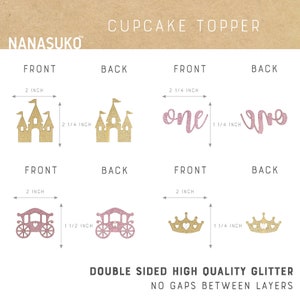 Princess Cupcake Toppers, 1st Birthday Cupcake Toppers, Little Princess ...