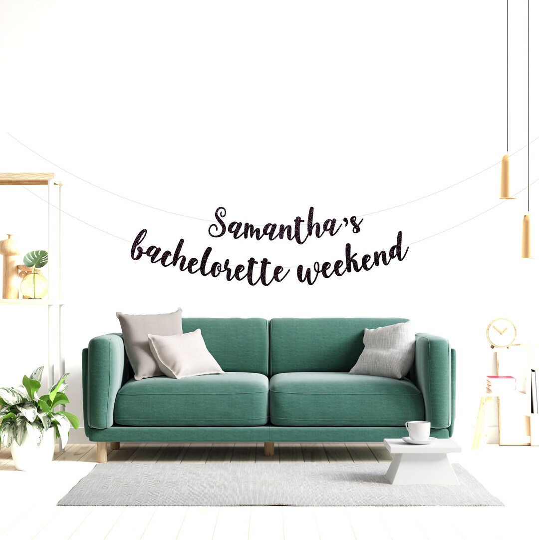 Personalized Bachelorette Party Banner, Bachelorette Weekend With Name ...