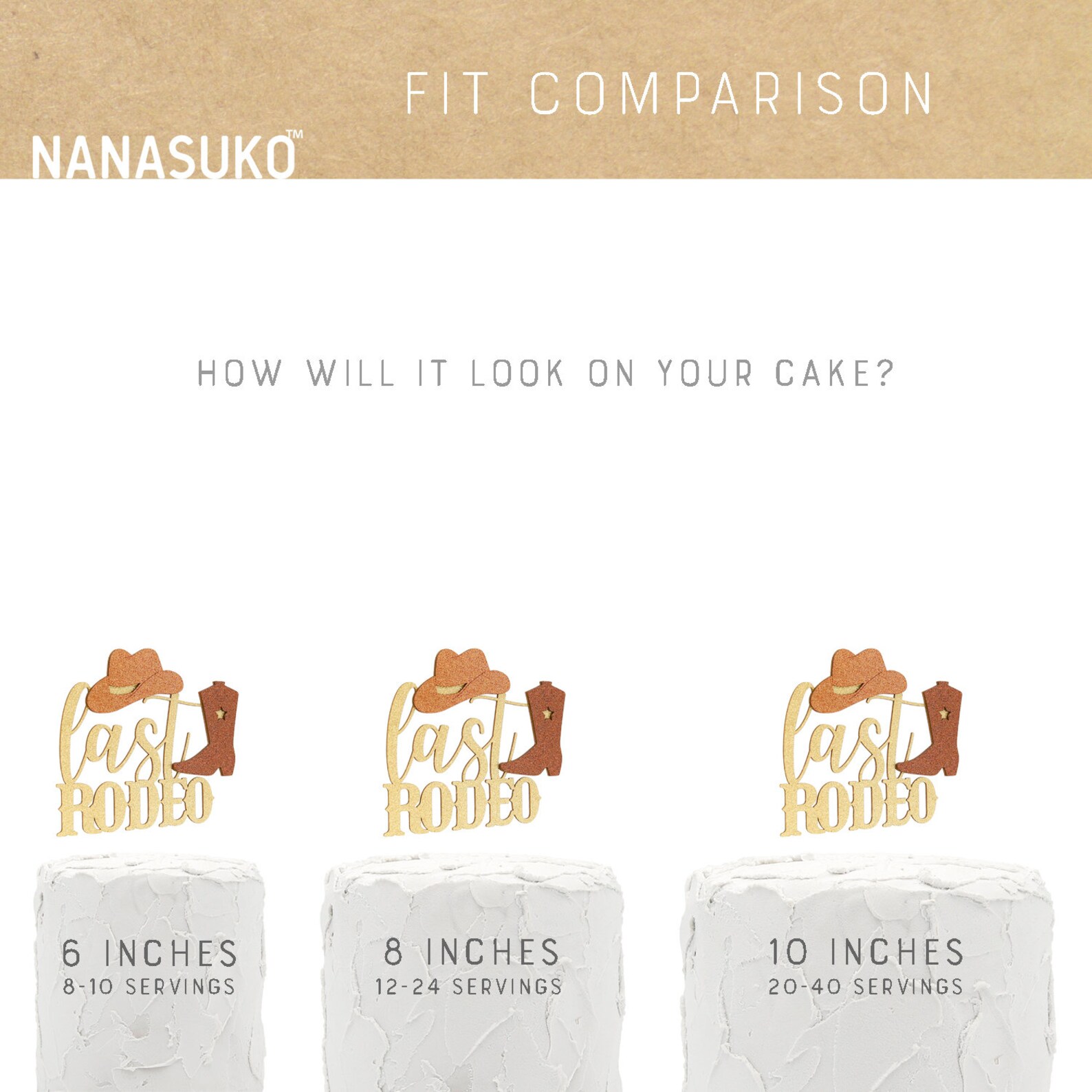 Last Rodeo Cake Topper Western Theme Bachelorette Cake | Etsy