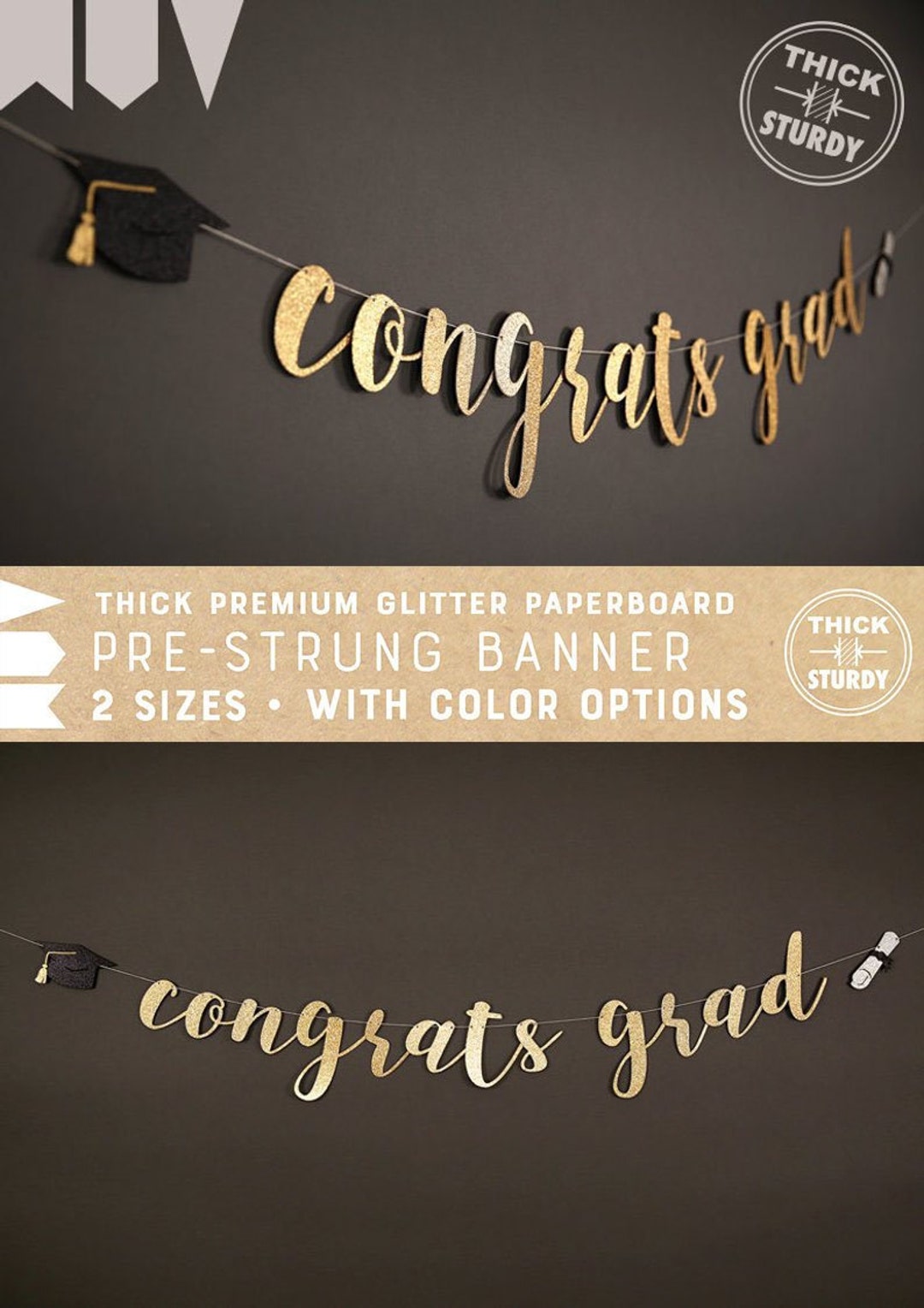 Congrats Grad Banner, Graduation Banner, Graduation Party Decorations ...