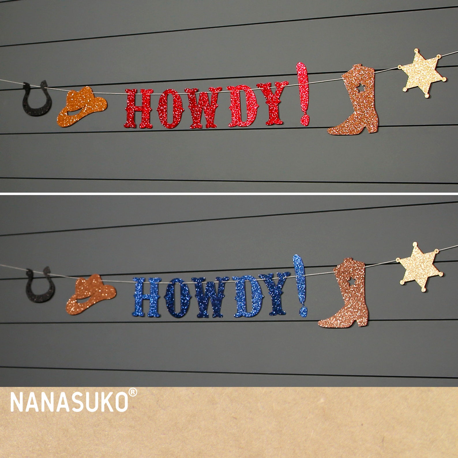 HOWDY Banner Rodeo Birthday Banner Western Theme Party Nash | Etsy
