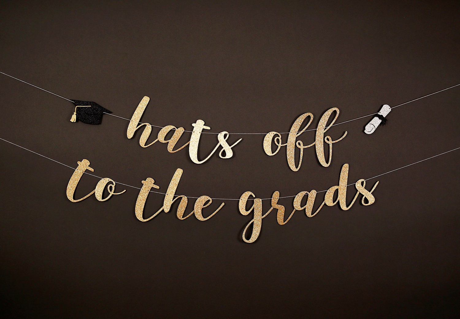 Hats off to the Grads Banner Graduation Banner Graduation | Etsy
