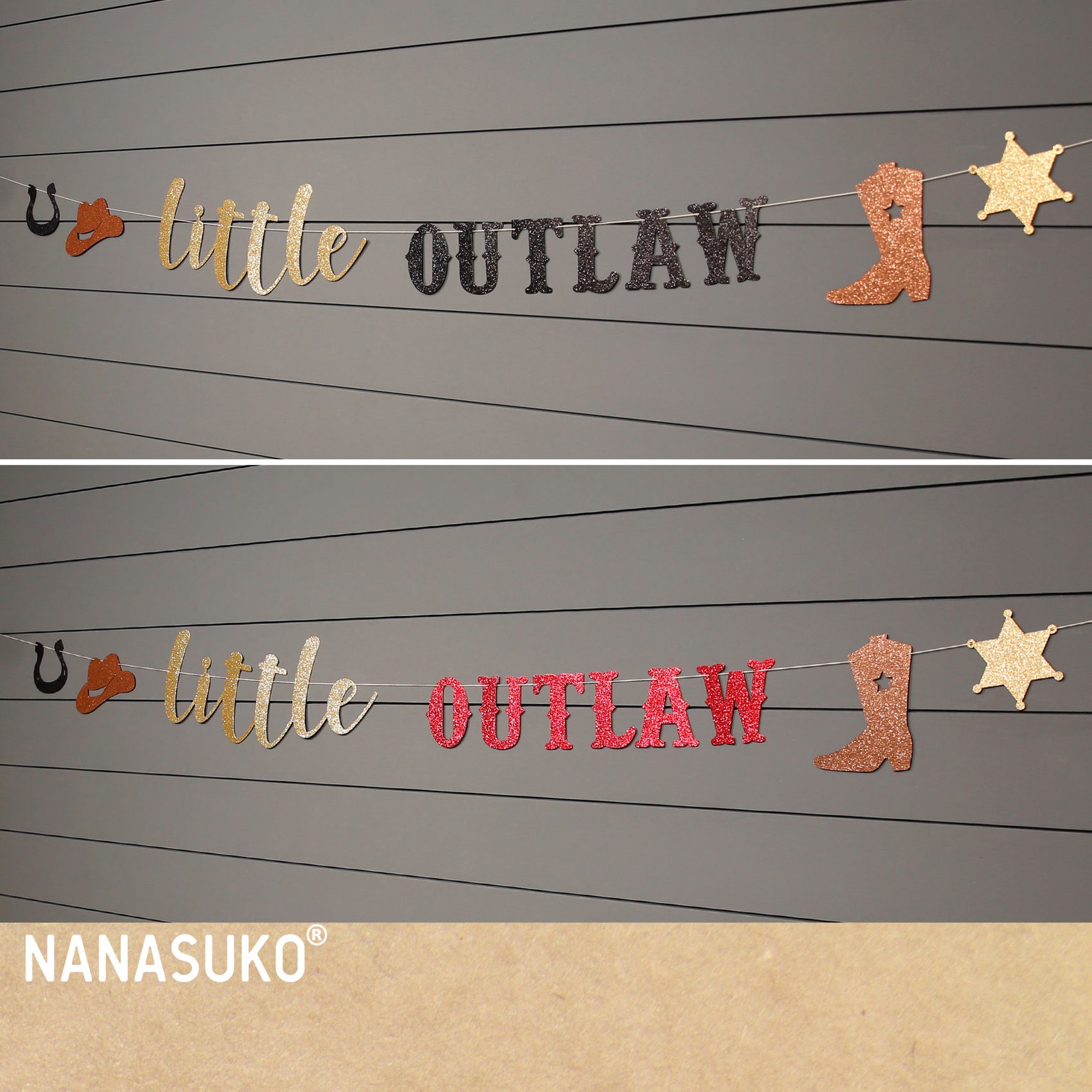 Little OUTLAW Banner, Rodeo Birthday Banner, Western Theme Party ...