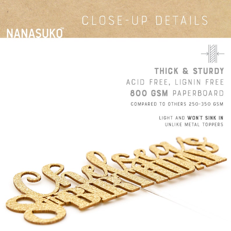 8th Birthday Cake Topper Personalized Cake Topper Custom - Etsy