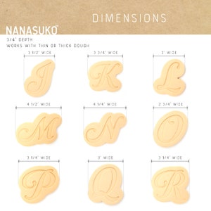 Set of All Alphabet and Ampersand Cookie Cutters, Cookie Stamps, or ...