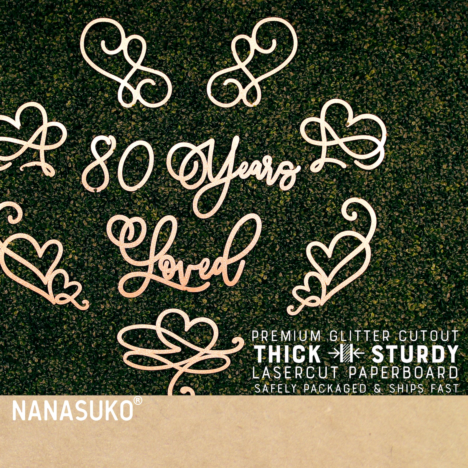 80 Years Loved Wall Cutouts ANY NUMBER 80th Birthday Decor - Etsy