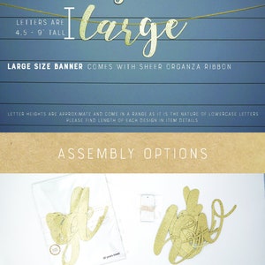 Custom Banner, Personalized Banner, Two Lines for Long Text, Gold ...