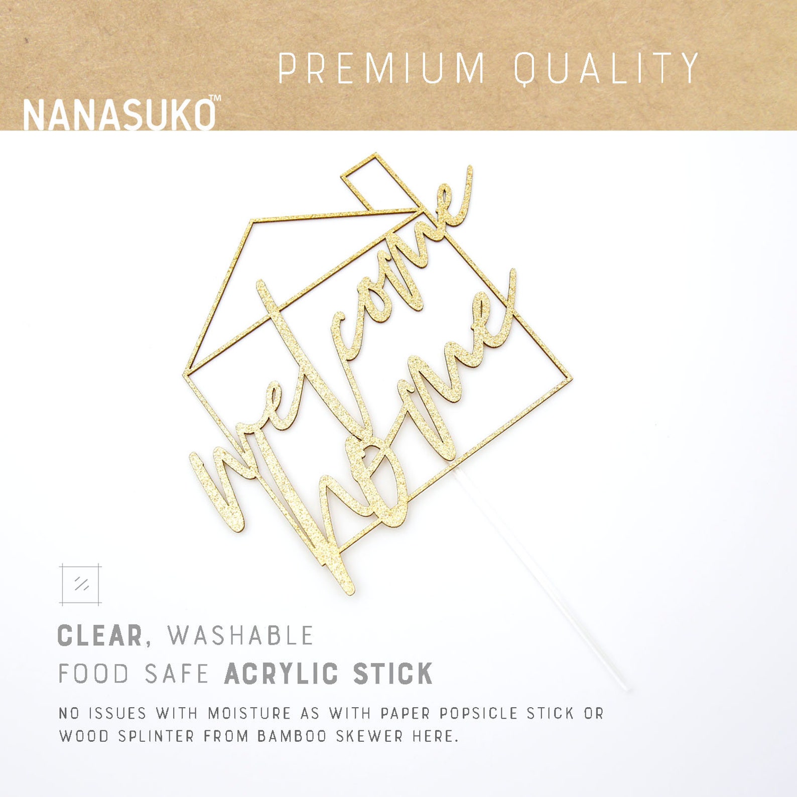 Welcome home cake topper house warming topper modern | Etsy