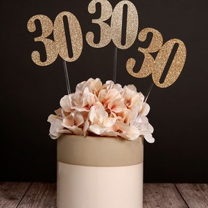 30 Centerpiece Sticks, Thirtieth Birthday Centerpiece Sticks, Thirty ...