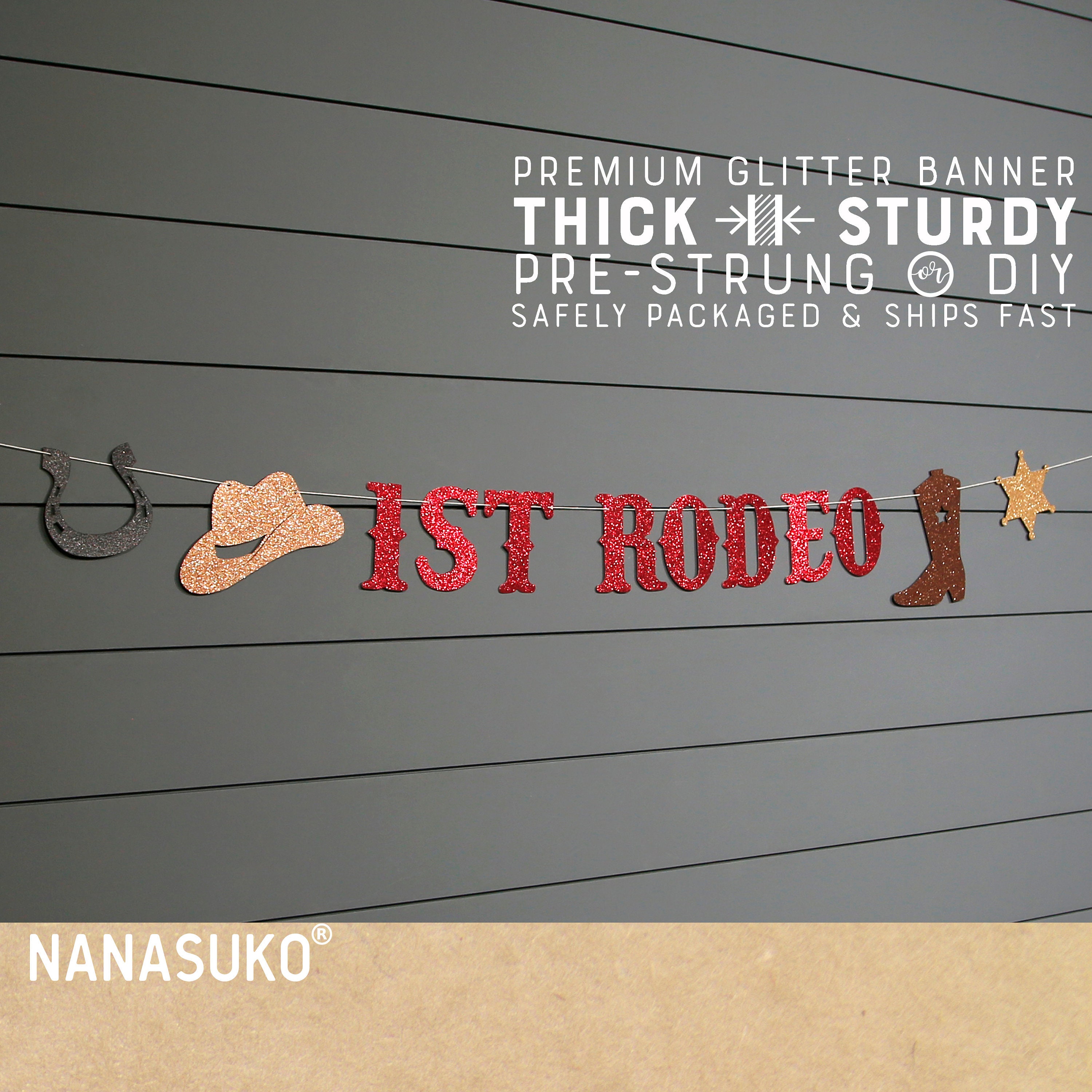 1st rodeo banner rodeo birthday banner western theme party | Etsy