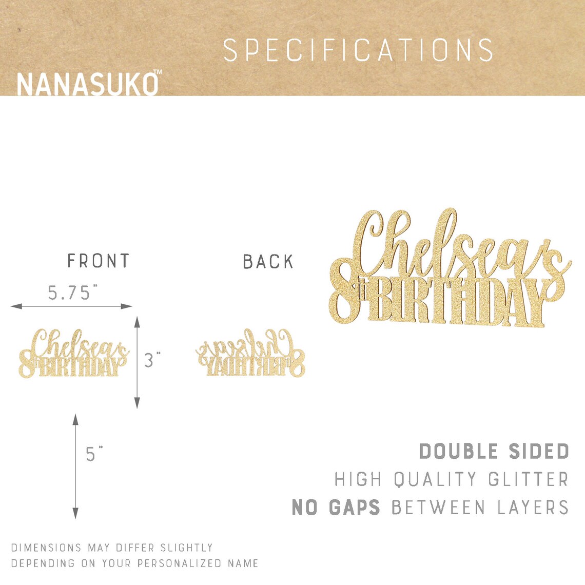 8th Birthday Cake Topper Personalized Cake Topper Custom | Etsy