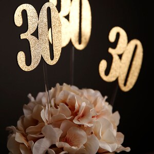 30 Centerpiece Sticks, Thirtieth Birthday Centerpiece Sticks, Thirty ...