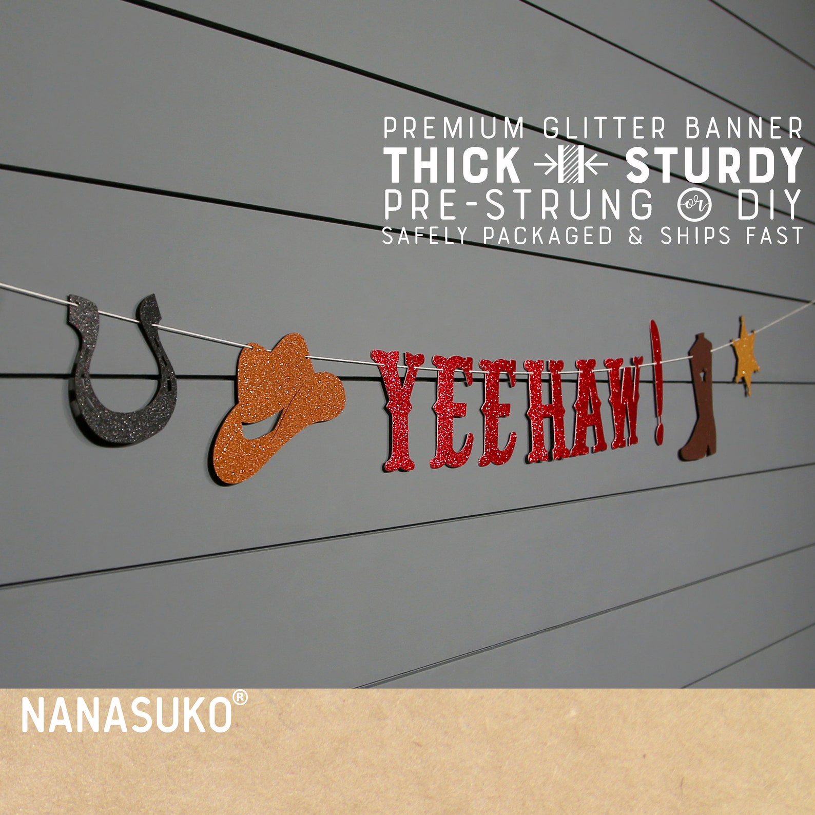 YEEHAW Banner Rodeo Birthday Banner Western Theme Party - Etsy