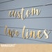 Custom Banner, Personalized Banner, Two Lines for Long Text, Gold ...