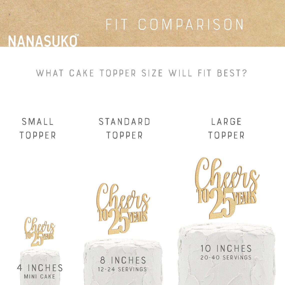 Cheers to 25 Years Cake Topper 25th Birthday Cake Topper - Etsy