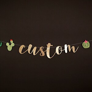 Custom Cactus Banner Custom Fiesta Banner Summer Party - Etsy