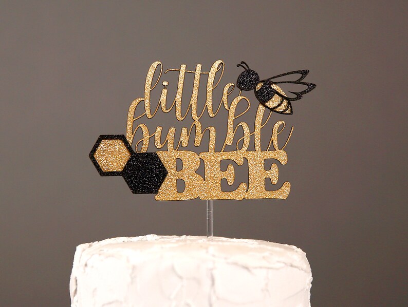 Little bumblebee cake topper bee baby shower bee birthday | Etsy