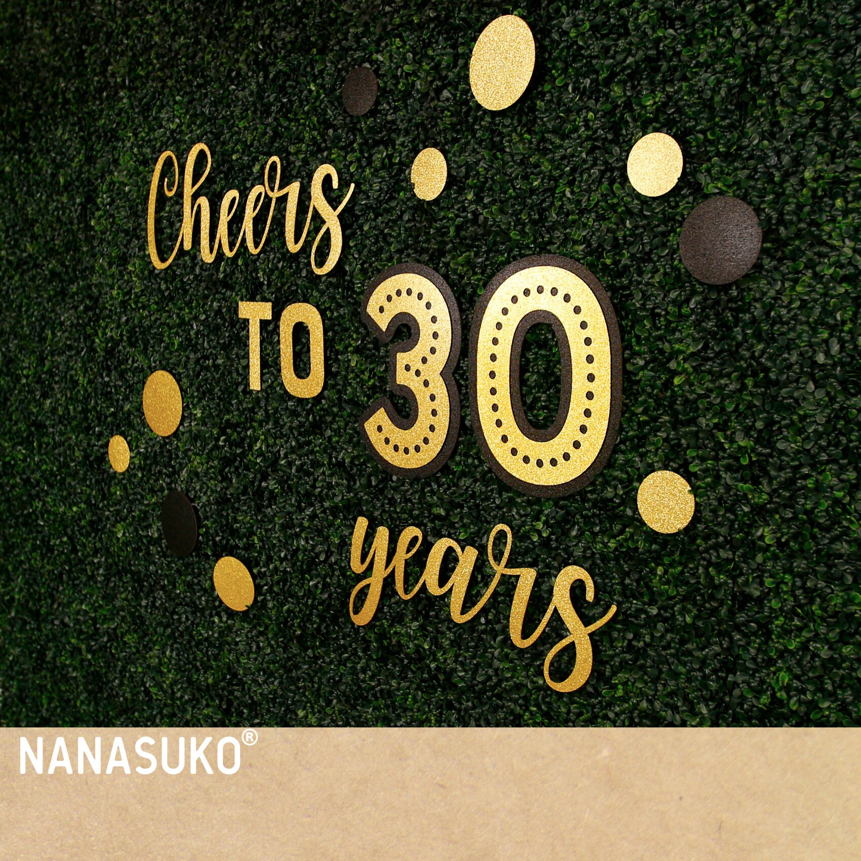 Cheers to 30 Years Wall Cutouts ANY AGE 30th Birthday Decor - Etsy