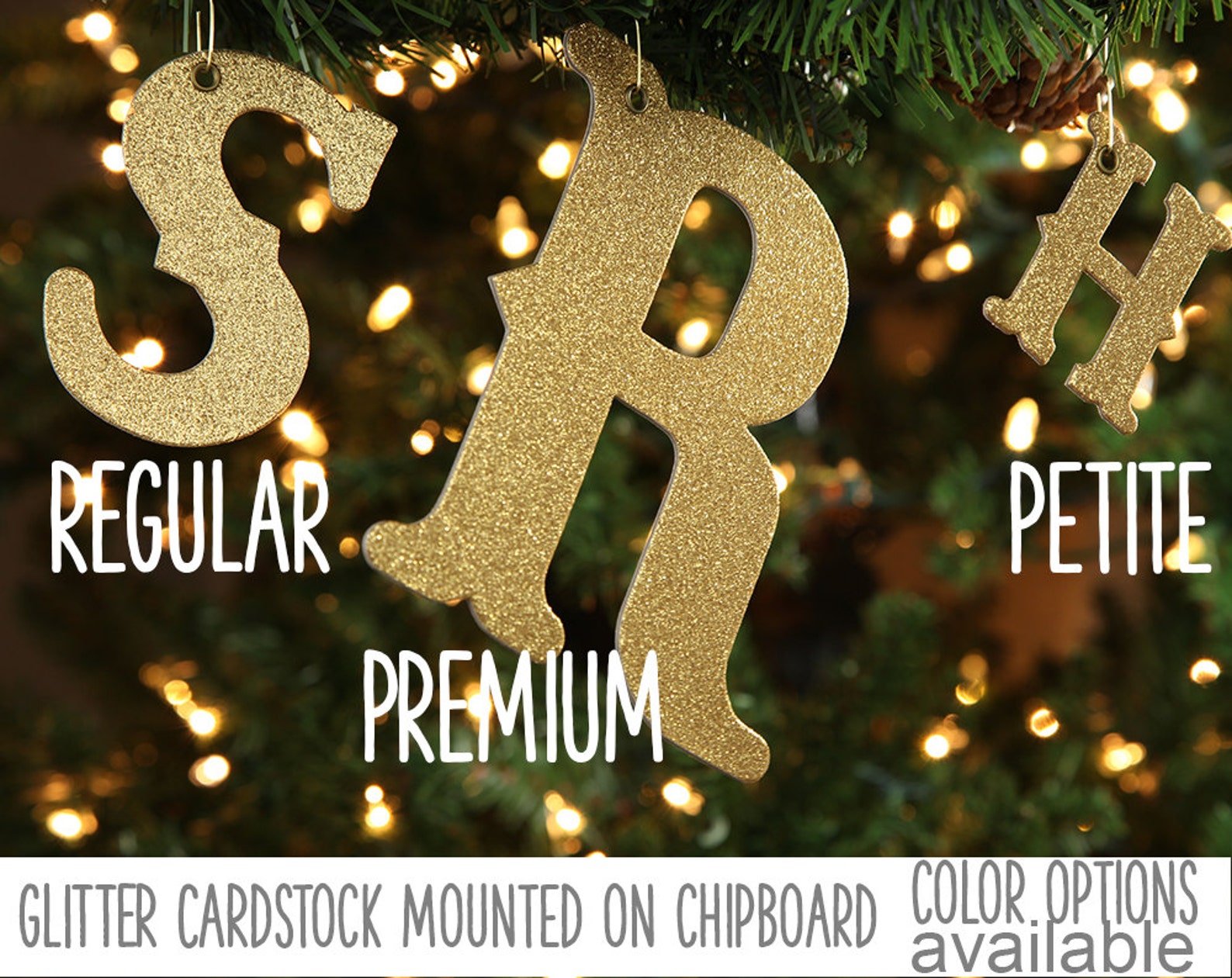 Initial Christmas Ornament Christmas Decorations Letter for - Etsy