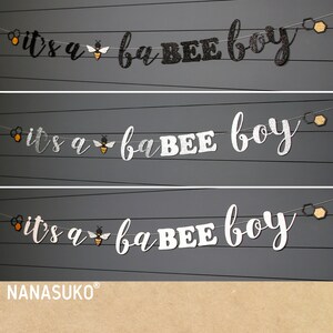 It's a Babee Boy Banner, With Bee and Beehive, It's a Boy, Bee Theme ...