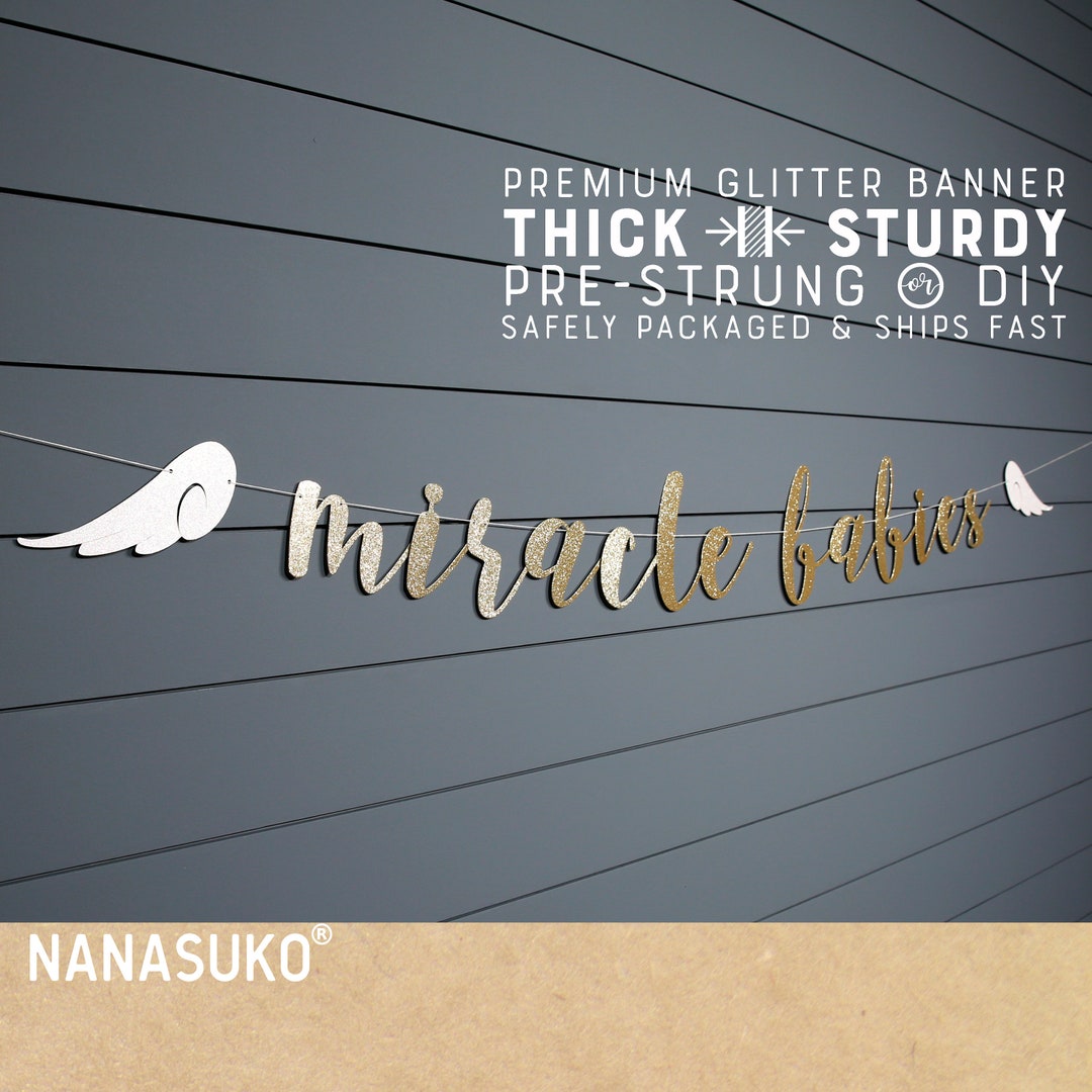 Miracle Babies Banner, Baptism Banner, Christening Banner, 1st Holy ...