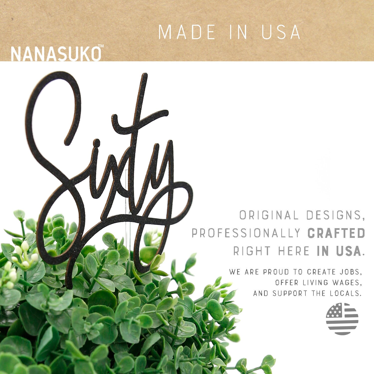 Sixty Cake Topper Milestone Birthday Cake Topper Glitter | Etsy