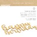 Happy Birthday Cake Topper Cursive Lettering Gold Glitter - Etsy