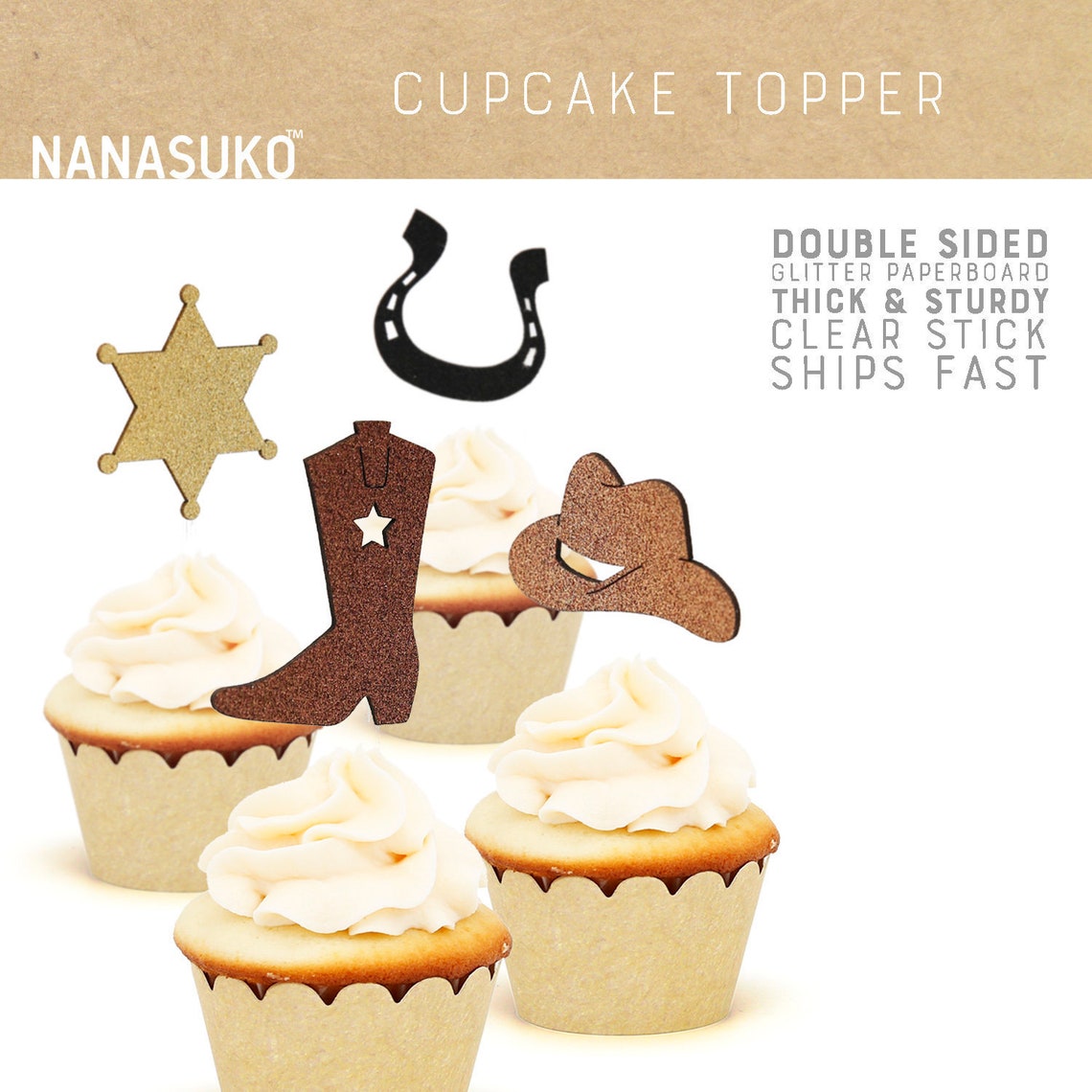 Western Theme Cupcake Toppers My 1st Rodeo Cupcake Toppers - Etsy