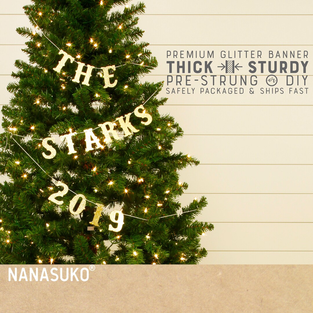Personalized Christmas Tree Banner, Christmas Trees Wrap, Christmas ...