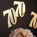 70 Centerpiece Sticks, Seventieth Birthday Centerpiece Sticks, Seventy ...