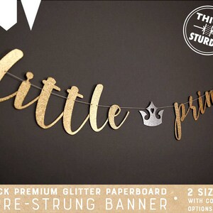 Little Prince Banner, Fairy Tale Baby Shower, Prince Baby Shower, Royal ...