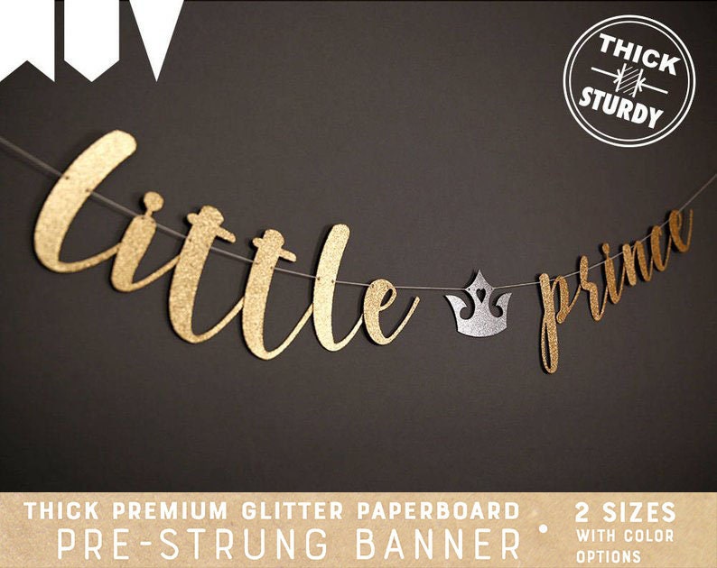 Little Prince Banner Fairy Tale Baby Shower Prince Baby - Etsy