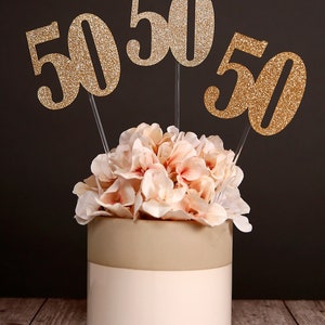 50 Centerpiece Sticks, Fiftieth Birthday Centerpiece Sticks, Fifty ...