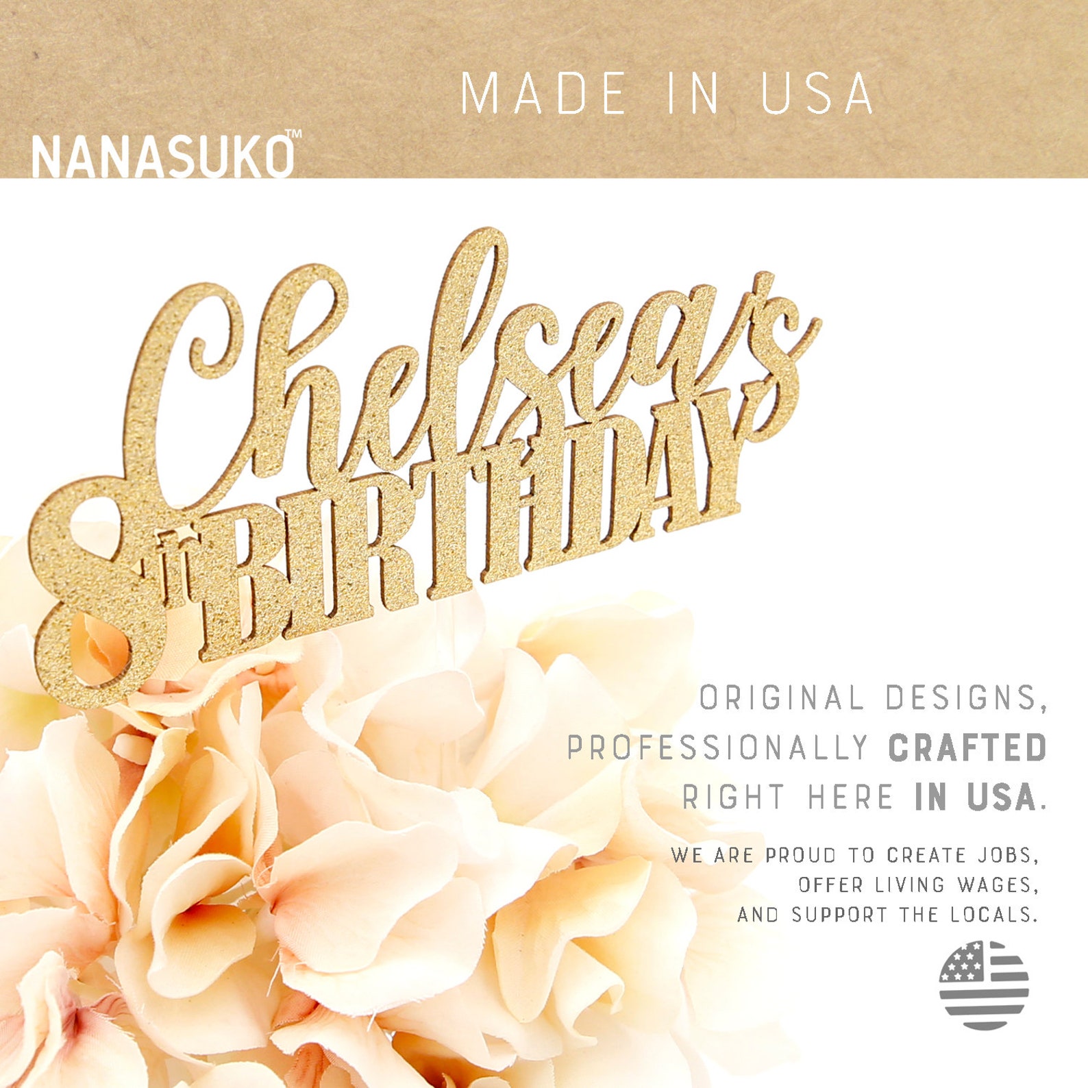 8th Birthday Cake Topper Personalized Cake Topper Custom - Etsy