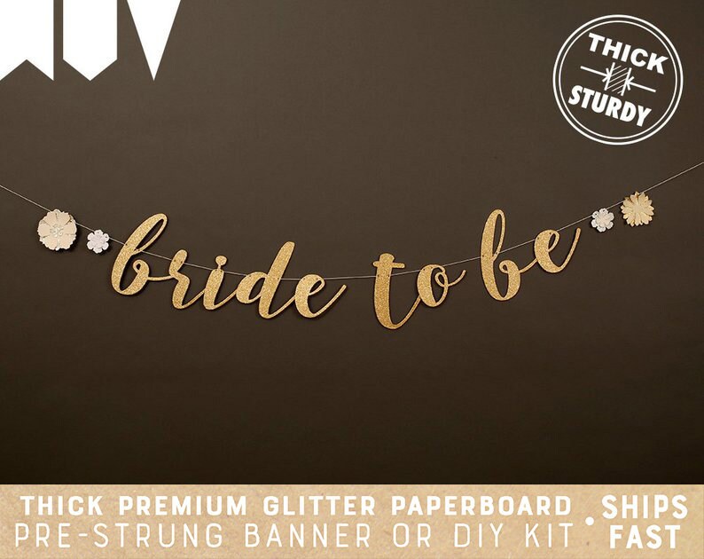 Bride to Be Banner With Flowers Floral Bridal Shower Decor - Etsy
