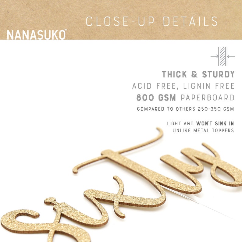 Sixty Cake Topper Milestone Birthday Cake Topper Gold | Etsy