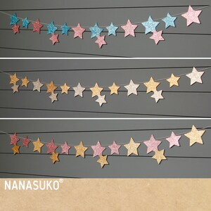 Star Garland, Twinkle Twinkle Little Star, Gender Reveal Banner, Baby ...