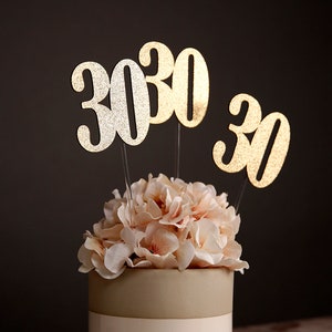 30 Centerpiece Sticks, Thirtieth Birthday Centerpiece Sticks, Thirty ...