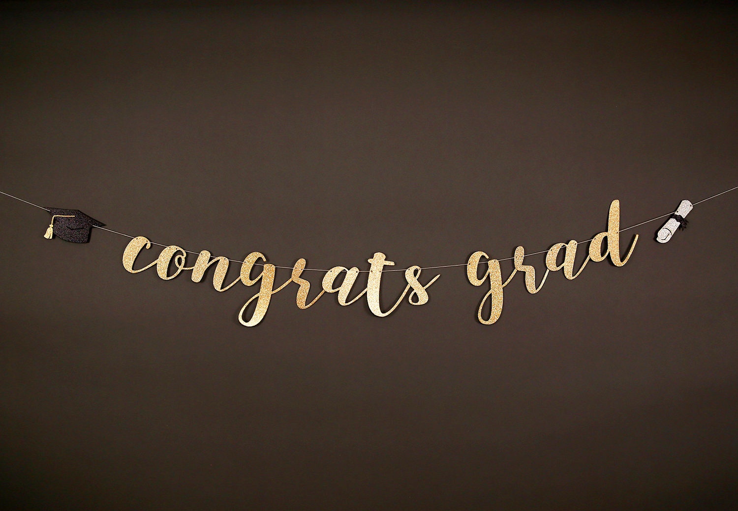 Congrats Grad Banner Graduation Banner Graduation Party | Etsy