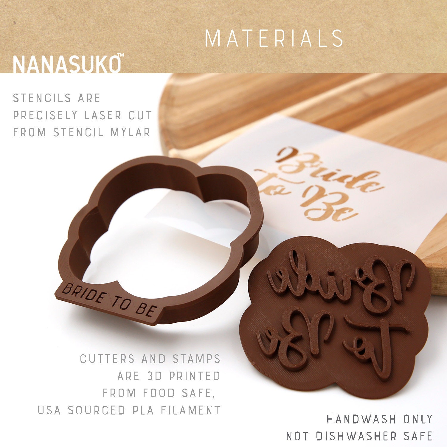 Bride to Be Cookie Cutter Cookie Stamp or Stencil Cursive - Etsy