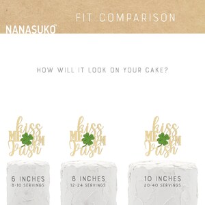 Kiss Me I'm Irish Cake Topper, St. Patrick's Day Cake Topper, Glitter ...